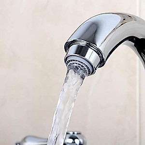 Kingston Brass KB981AL Victorian Widespread Lavatory Faucet with Pop-Up, 5-1/4-Inch, Polished Chrome