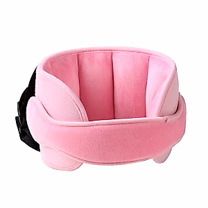 RUITASA Car Seat Head Support Band, Safety Car Seat Neck Relief, Adjustable Child Car Seat, Infants and Baby Head Support(Pink)