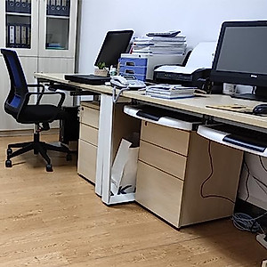 BBAUER Keyboard Tray, Under Desk Keyboard Tray Slide Out, Ergonomic Desk Keyboard Under Computer Table, for Typing Workstation