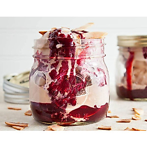 Tebery 12 Pack Wide Mouth Home Glass Mason Jars with Airtight Lids and Bands, 16Oz Canning Glass Jars for Canning, Fermenting, Pickling, Decor