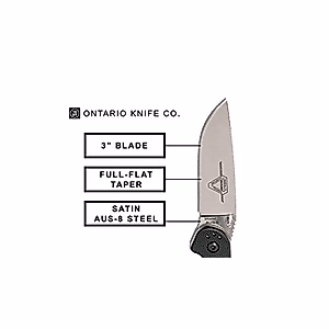 Ontario Knife Company Rat Ii Sp-Black Folding Knife, 7Inches
