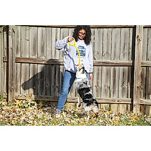 Jersey Dog Co Ultimate Dog Tug Toy, Dog Pull Toy, Tug of War Dog Toy, Safe Dog Chew Toys, Made in The USA Rubber Dog Toy 23” Long