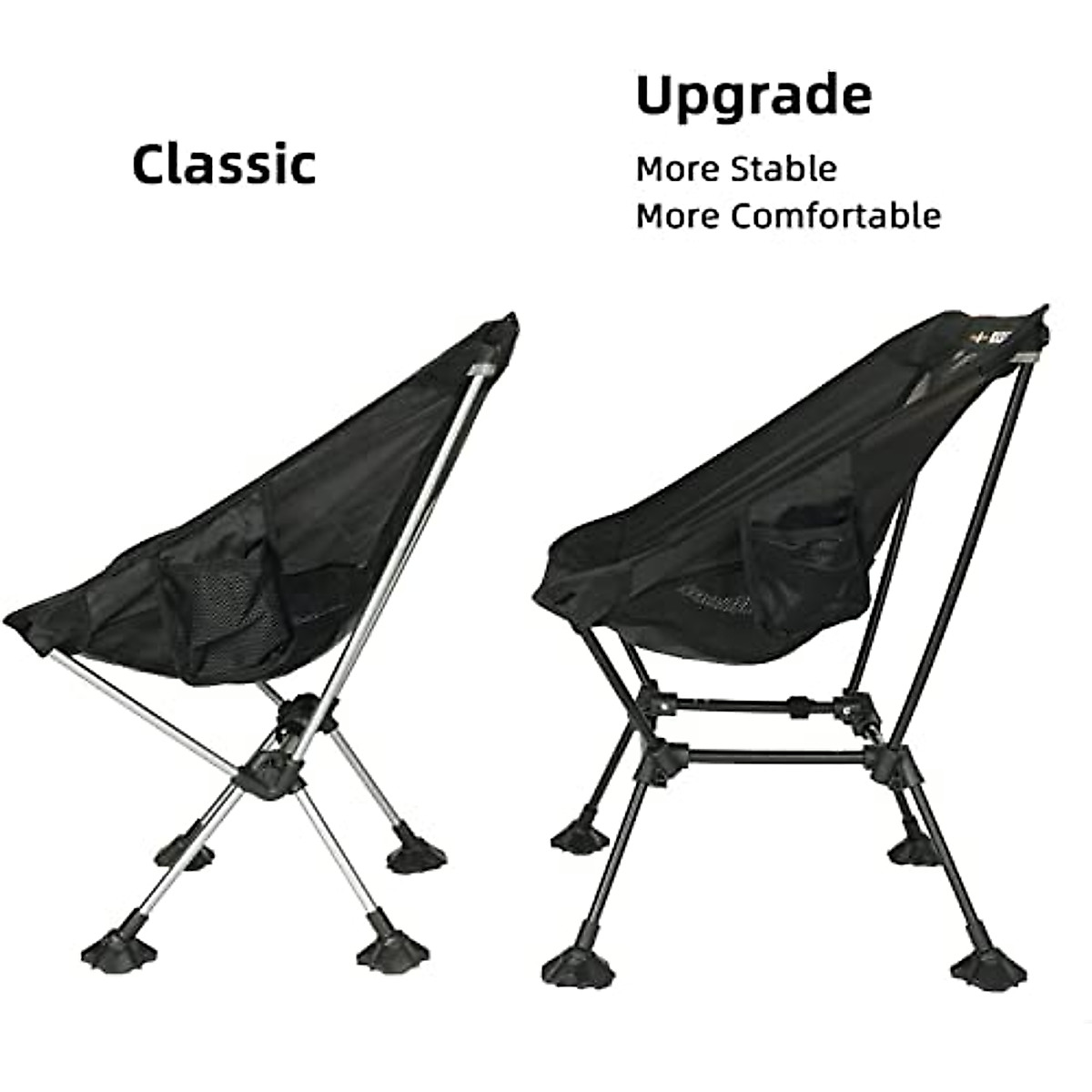 ROCK CLOUD Portable Camping Chair Ultralight Folding Chairs Outdoor for Camp Hiking Backpacking Lawn Beach Sports Blue