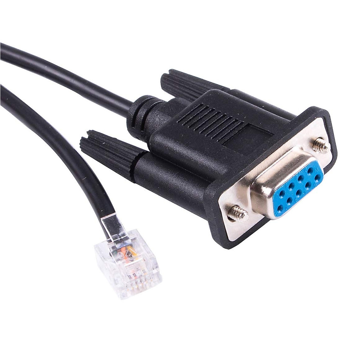 Suamdoen DB9 to RJ11 RJ12 6P6C LAN Network Serial Console Cable for Sevo Drive Leadshine Stepper Communication