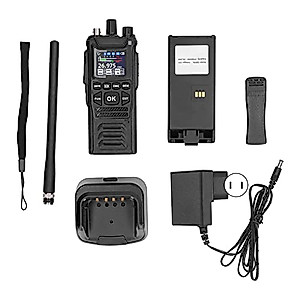 Handheld CB Transceiver, Low Noise Marine Two Way Radios Low Power Consumption IP67 Waterproof Strong Signal Reception Rugged for Boat US Plug