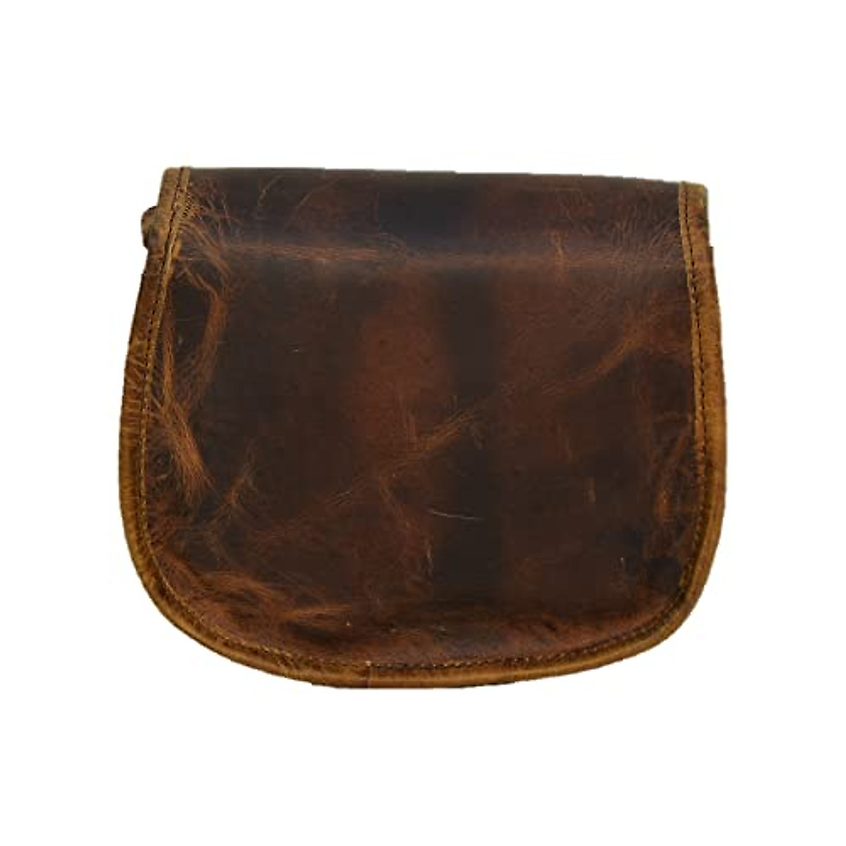 Satchel And Fable Handmade Women Leather Vintage Brown Cross Body Shoulder Bag (Medium, Brown)