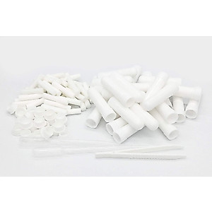 zison Essential Oil Aromatherapy Blank Nasal Inhaler Tubes, 24 Complete Sticks + Including 12 extra Stick +2 Polyethylene Pipette Droppers +1Plastic tweezers