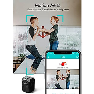 AREBI Mini Spy Camera Wireless Hidden 150 Days Standby 4K Small WiFi PIR Camera for Home Security Indoor Battery Cam with Night Vision Motion Detection