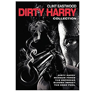 Clint Eastwood 9 Movie DVD Collection Dirty Harry Complete Series & Spaghetti Westerns Includes Bonus Western Movie Art Card