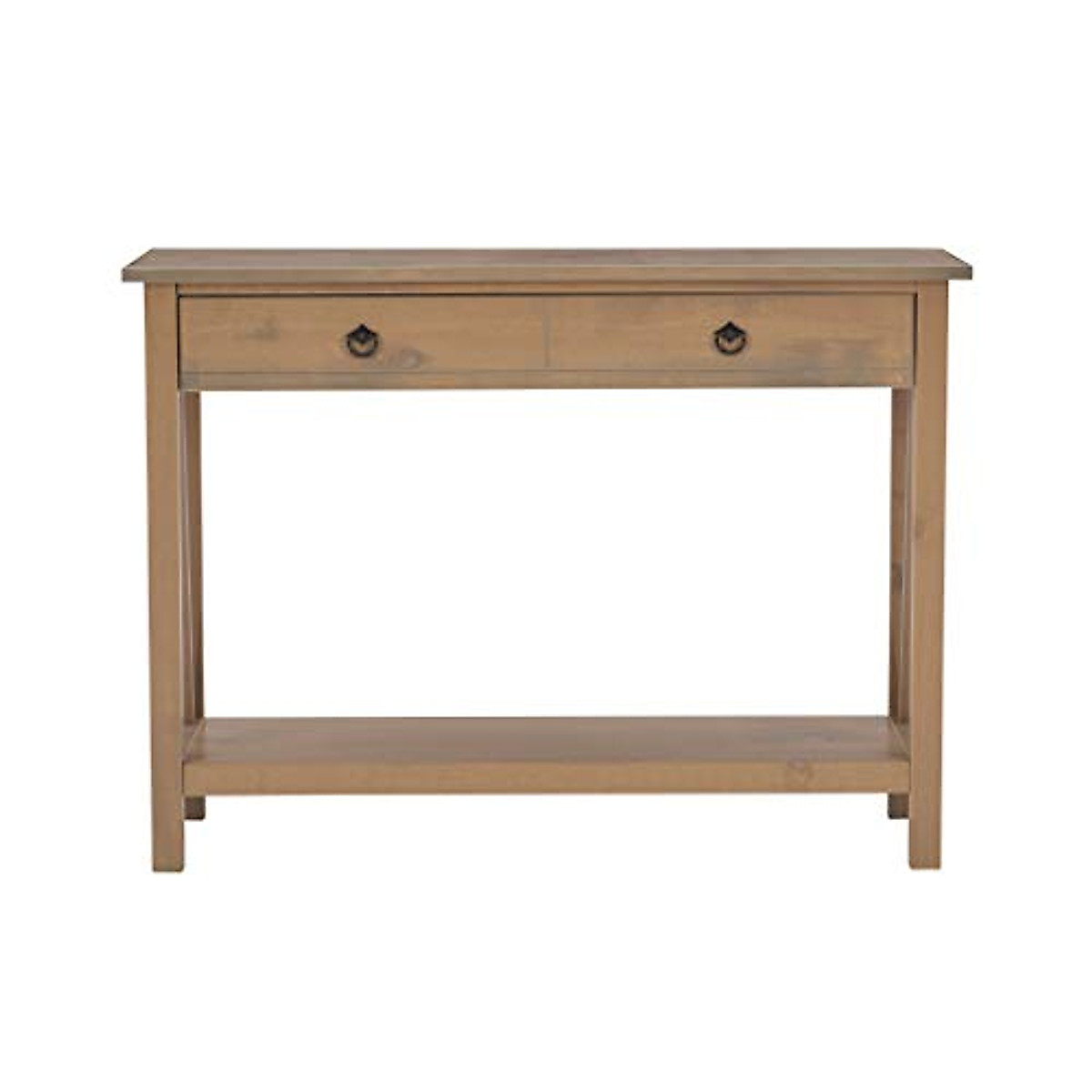 Linon Titian Driftwood Console Table, 42"W x 13.98"D X 30.7"H