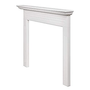 Pearl Mantels 510-48 Newport 48-Inch Fireplace Mantel Surround with Medium Density Fiberboard, White