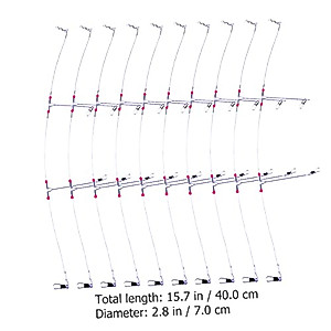 Sosoport Rotary Tool 50 Pcs Wire baits Rotating Stand Outdoor Accessories Outdoor Lines Leader Wires Leading Lines Professional Lines Leader Line 7c Fishing Bait