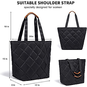 TIIOCTI Insulated Cooler Tote Bag - Large, Reusable Grocery & - Ideal for Travel, Picnics & Delivery - Keeps Food Hot or Cold