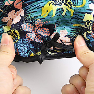 Shower Caps, 3 PACK Bath Cap for Women Waterproof & Adjustable Double Layered Shower Cap (Multi-colored8)