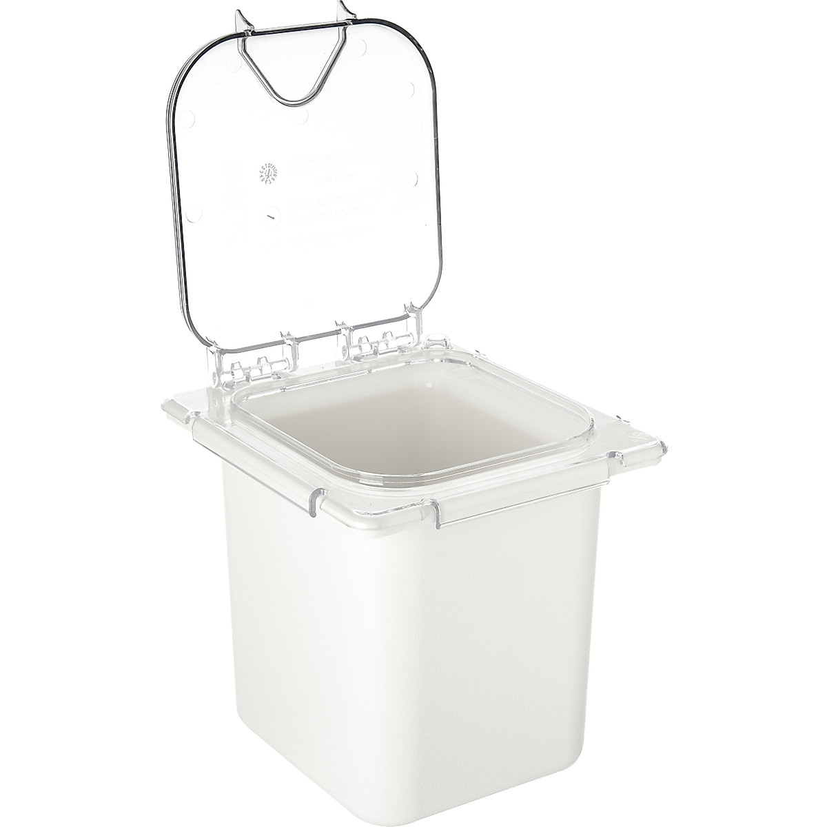 Carlisle FoodService Products CFS CM10318Z07 Coldmaster EZ Access Lid, 1/6 Size, 0.9" Height, 7" Width, 6.5" Length, Polycarbonate (PC), Clear (Pack of 2)