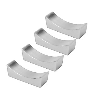 Beufee Chopstick Rest 8pcs, Stainless Steel Chopstick Holder Knife Rest Boat Shape Chopstick Spoon Knife Fork Cutlery Holder