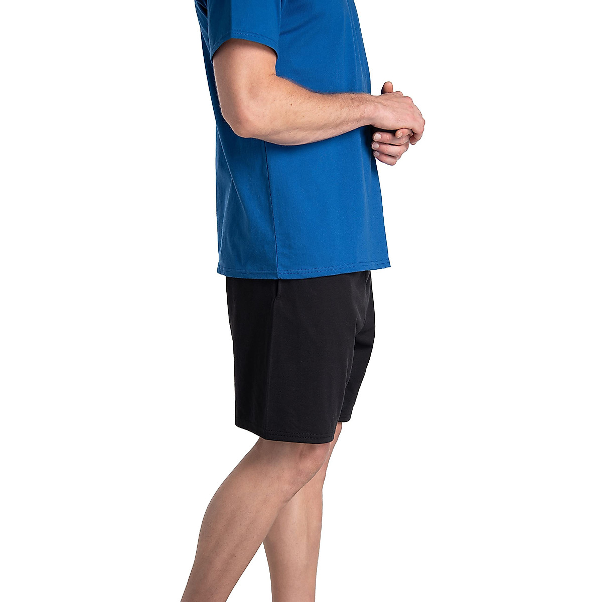 Fruit of the Loom Men's Eversoft Cotton Shorts with Pockets (S-4xl), 2 Pack-Black