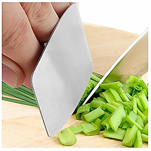 ORYOUGO 2 Pack Finger Hand Protector,Stainless Steel Finger Guard Protector Avoid Hurting When Slicing and Dicing,Kitchen Utensils Accessories and Gadgets