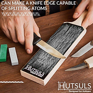 Hutsuls White & Green Strop Compound - Total 5 Oz Get Razor Sharp Edge with Green Honing Compound for Strop, Easy to Use Green & White Stropping Compound for Knives Guide, White Polishing Compound Bar