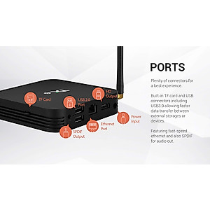 Android 9.0 TV Box TX6 Android TV Box 4GB DDR3 RAM 64GB ROM 4K Ultra HD Support 2.4G/5.8G Dual WiFi BT 4.1 USB 3.0