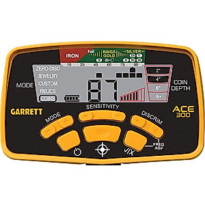 Garrett ACE 300 Metal Detector with Waterproof Search Coil and Pro-Pointer II