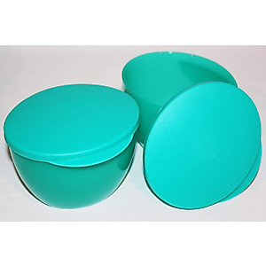 Tupperware Chip N Dip with Dip Bowls 1.5 Gallon Teal