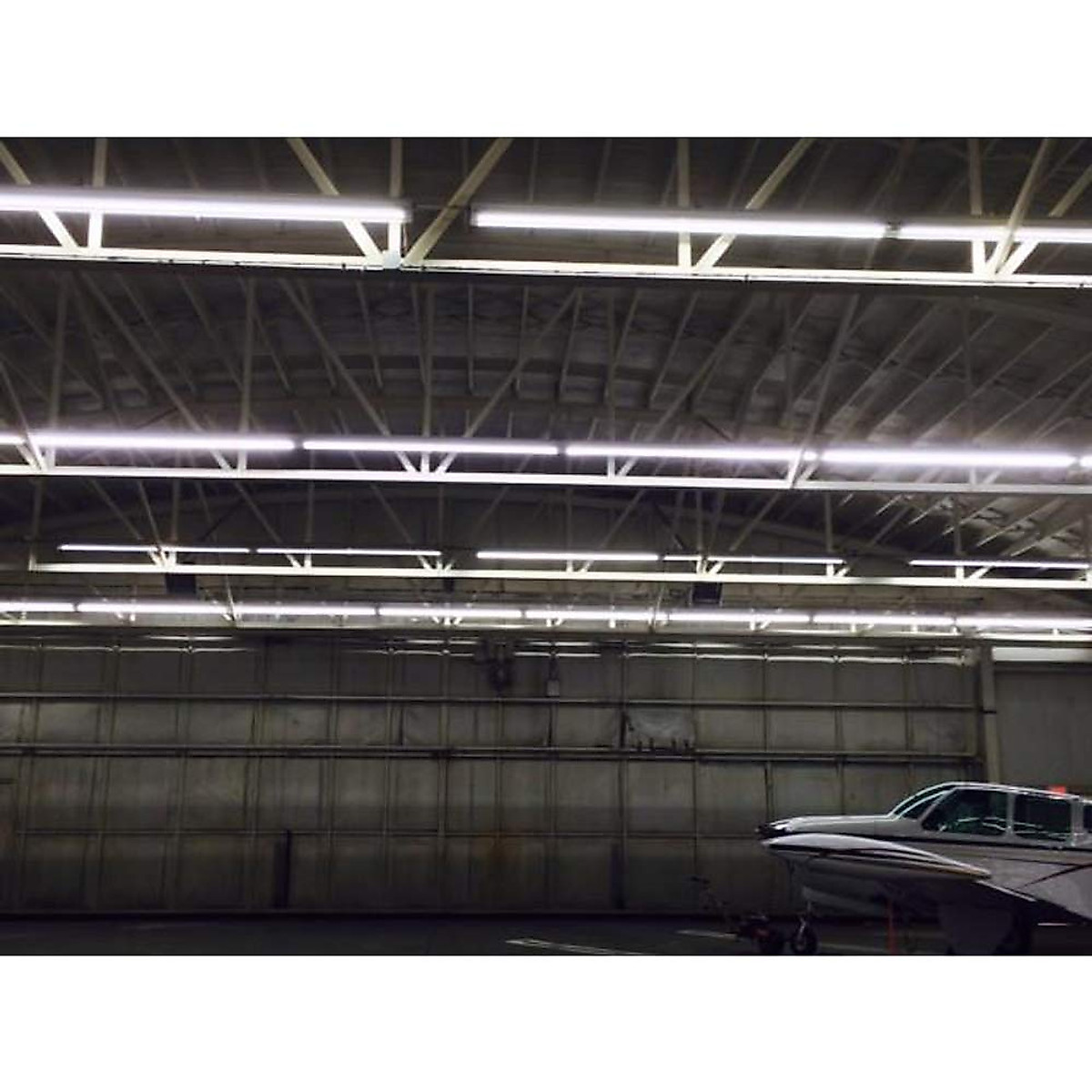 T8 V Shaped 8FT LED Tube Light,Need Bypass Ballast,65W Single Pin FA8 Base 7800LM 6000K Cold White, 8 Foot (Replace 150W LED Fluorescent Bulbs) Dual-Ended Power AC 85-277V 12 Pack