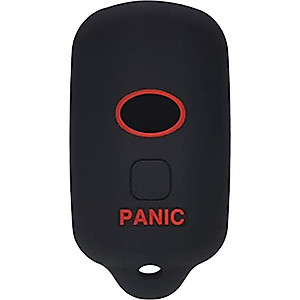 2Pcs Silicone 4 Buttons Key Fob Cover Remote Case Keyless Protector Compatible with Toyota Corolla Camry Avalon 4Runner Matrix Sequoia Sienna Solara Lexus ES300 LS400 SC300 SC400 Pontiac Vibe