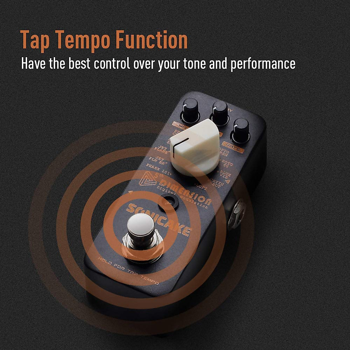 SONICAKE Modulation Pedal Modulation Guitar Pedal Phaser Flanger Chorus Tremolo Vibrato Autowah Guitar Effects Pedal 11 Modes