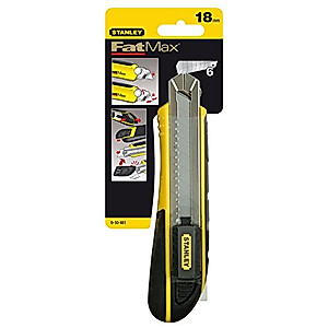 Stanley 0-10-481 Snap Off knife with magazine, Silver/Yellow