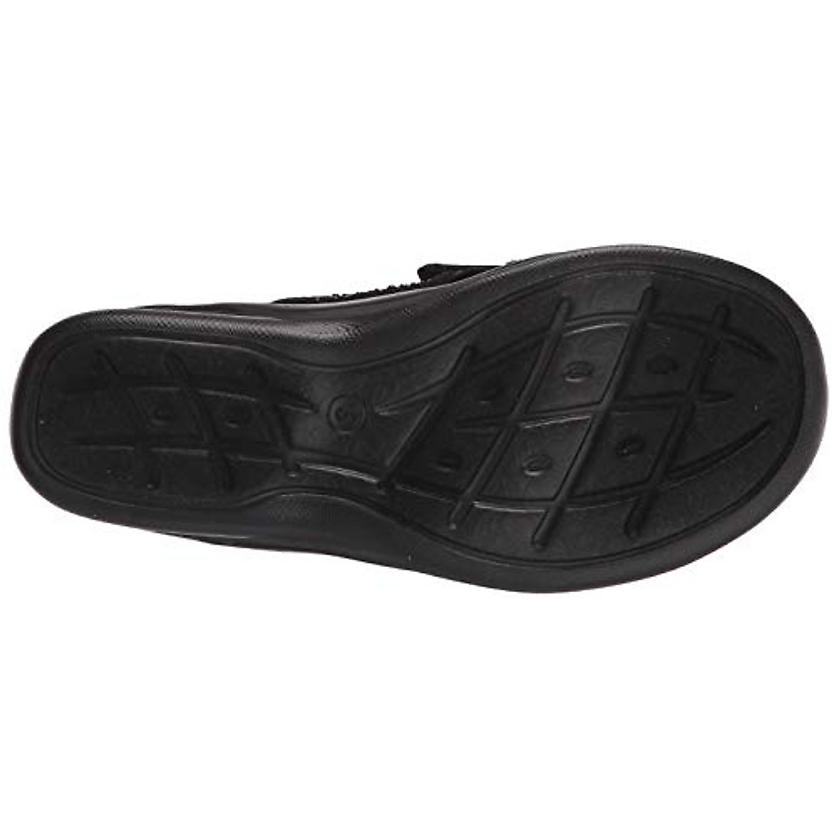 BZees womens Smile Bright Slide Sandal, Black Sparkle, 9.5 US