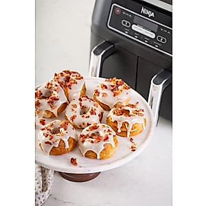 Ninja DZ100 Foodi 4-in-1, 8-qt., 2-Basket Air Fryer with DualZone Technology, DZ100 8-qt BLACK (Renewed)