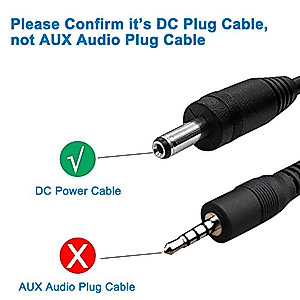 SCOVEE 3Pack 6FT 5V DC Power Cord USB to DC 3.5mm x 1.35mm Barrel Jack Adapter Connector Charging Cable Plug
