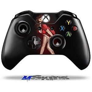 WraptorSkinz Decal Style Vinyl Skin Wrap compatible with XBOX One Original Wireless Controller Ooh-La-La Pin Up Girl