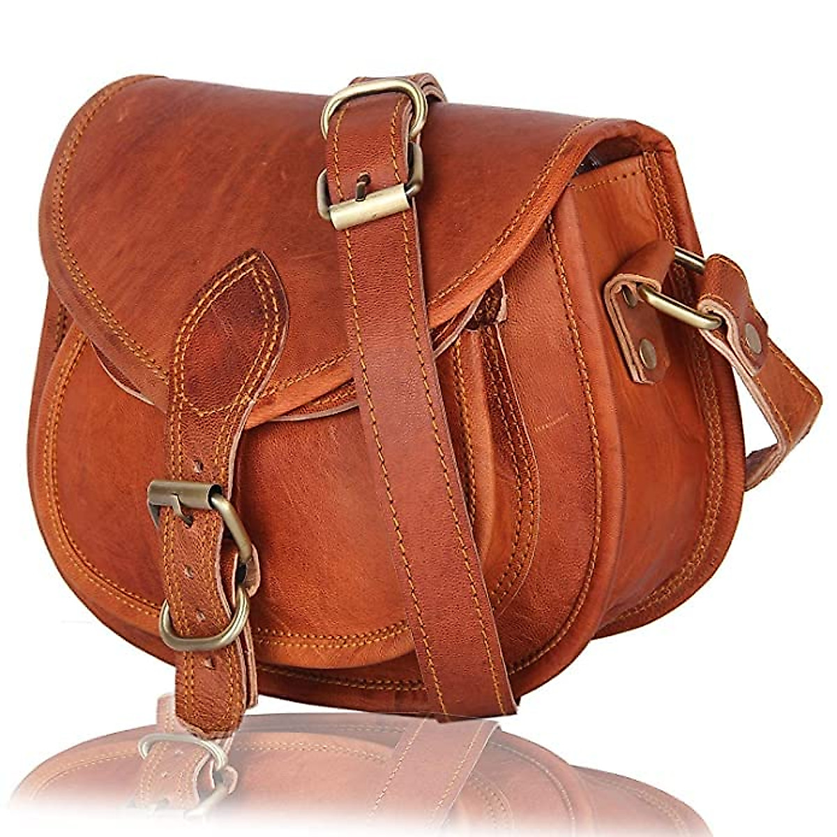 Leather Boho-Gypsy Bags For Women Shoulder Perfect Brown Leather Purses And Handbags For Everyday Use Handmade Leather Bag For Women Unique and Stylish Brown Leather Purse By KALANI EXPORT HOUSE
