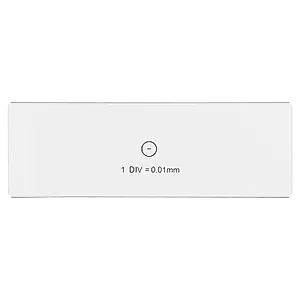 AmScope MR095 Microscope Stage Calibration Slide for USB Camera 0.01mm Stage Micrometer