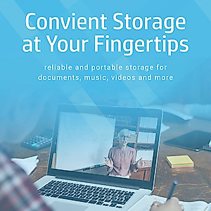 HP 16GB v150w USB 2.0 Flash Drive, Blue