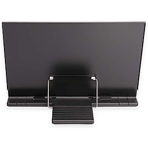 H&S Metal Book Holder - Adjustable Cookbook Stand for Reading - Foldable & Portable Recipe Book Rest