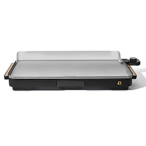 Beautiful 12" x 22" Extra Large Griddle, by Drew Barrymore (Black Sesame)
