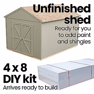 Handy Home Products Astoria 12x20 Do-It-Yourself Wooden Storage Shed- Does not Include Floor kit, Paint, or Roofing Shingles