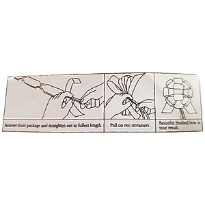 8 Inch White Embossed Pull String Bow (2 3/4" Width) (1 Bow)