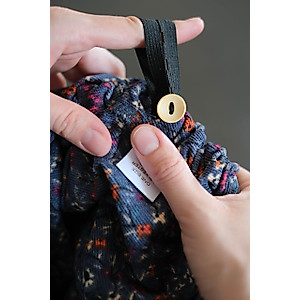 Ermandina Floral Head Covering for Women Tichel Slouchy Beanie Beret Snood Headcovering (Blue)