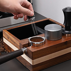 YMWVH Espresso Tamper 51mm,30lb Spring Loaded Tamper, Premium Barista Coffee Tamper with Calibrated Spring Loaded Flat Stainless Steel Base