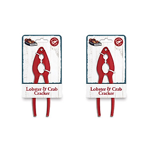 Maine Man Lobster Crab Cracker, Red, Set of 2