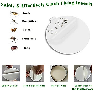 15PCS Flea Trap Refills, 7.1 in Flea Trap Refill Discs Replacement Glue Boards Fits Most Model of Indoor Flea Killer Fly Killer Insect Trap, Fly Trap Refill Glue Pads