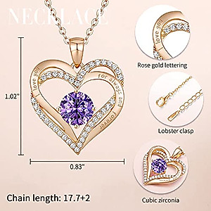 FOHEEL Birthday Gifts for Women Valentines Day Gifts Regalo de Cumpleaños Preserved Rose Love Box Regalos para Mujer Eternal Weetest Birthday Surprise Sweetest Day Gifts Jewelry Necklace Earring