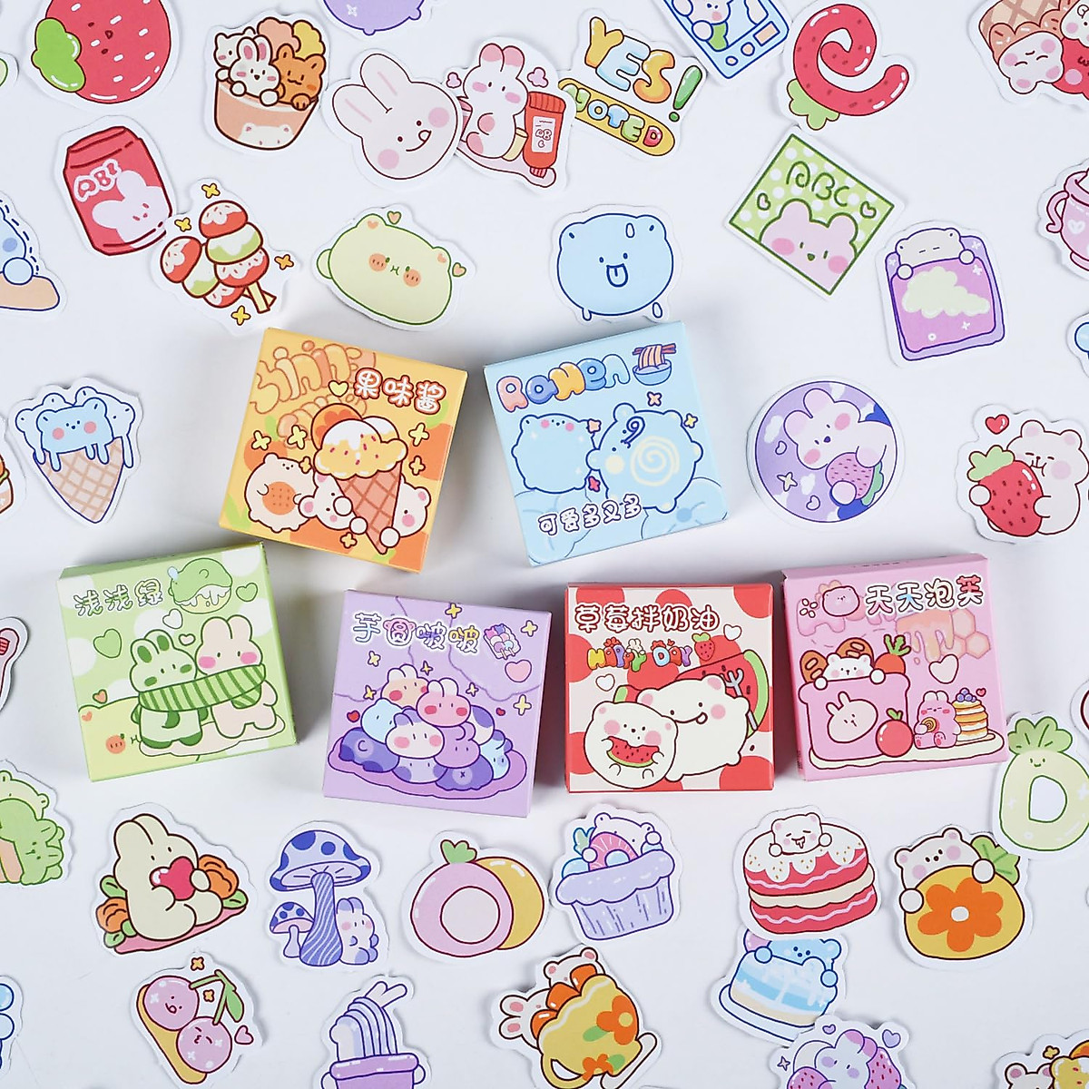 300 Pieces Cute Kawaii Cartoon Animal Stickers for Kids Small Size Korean Scrapbook Decals Pack for Photo Planner Notebook DIY Gift Card Dairy Suitcase Album Laptop Phone Case