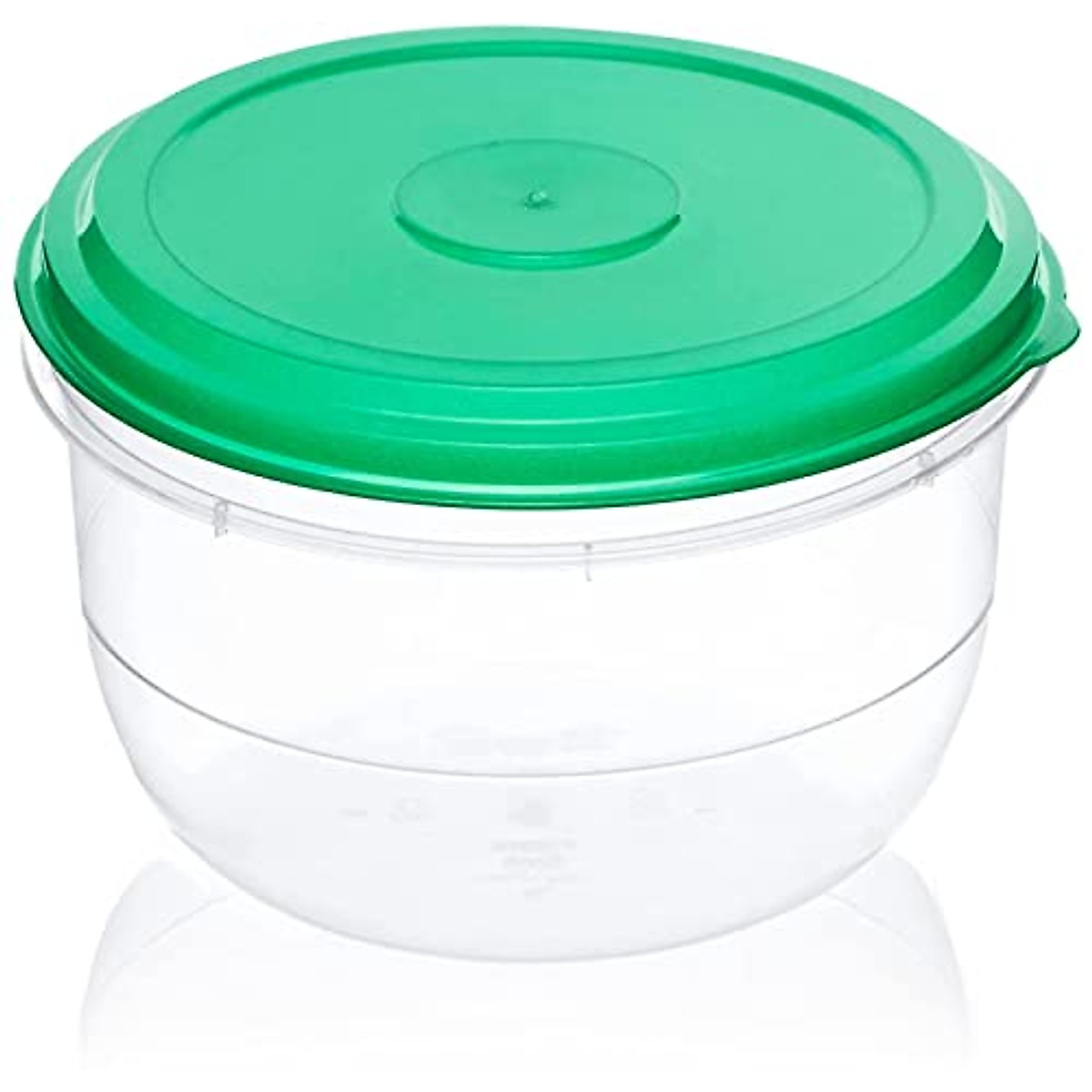 DecorRack Food Storage Container, 5.5 Quarts, BPA Free- Plastic, Food Grade Safe, Heavy Duty Dry Storage Containers, Round Large Food Container Bowl with Airtight Lid (1 Pack)