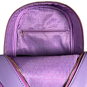 Loungefly Disney Rapunzel Tangled Stained Glass Mini Backpack Double Strap Shoulder Bag Excluisve