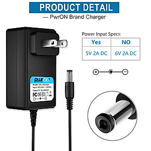 PwrON 5V Replacement Graco Swing Power Cord Compatible with Graco Simple Sway, Graco Glider LX/Elite/Premier/Petite LX; Sweetpeace, DuetSoothe, DuetConnect LX, Sweet Snuggle, Comfy Cove DLX Baby